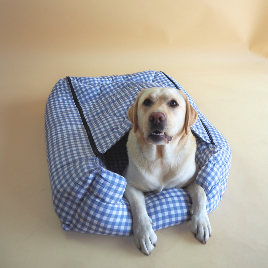 Blue Gingham Pet Swag Size Large – The Pet Swag